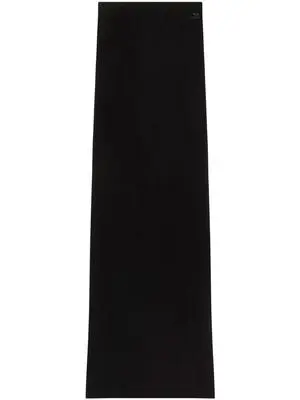 COURREGES Tube Ribbed-knit Maxi Skirt