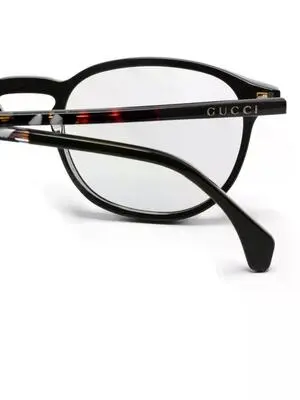 Gucci Round Frame Glasses - Green
