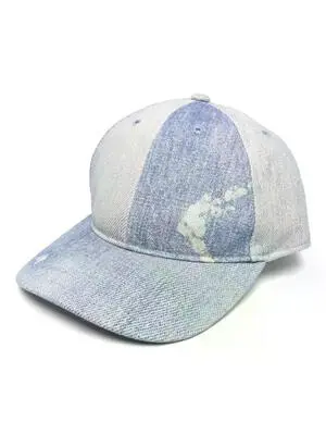 Our Legacy Denim-print Cap - Blue