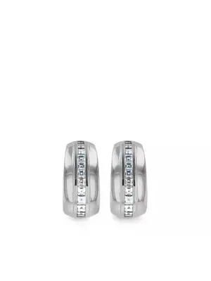 PRAGNELL 18kt White Gold Manhattan Diamond Earrings - Silver