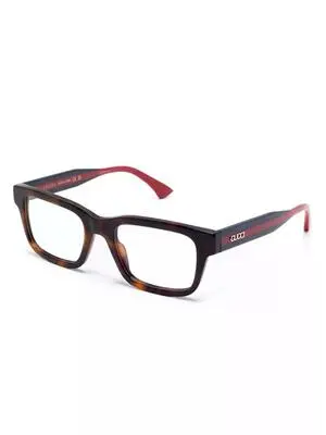 Gucci Square-frame Glasses - Brown