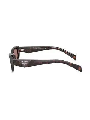 Prada Rectangle-frame Sunglasses - Brown