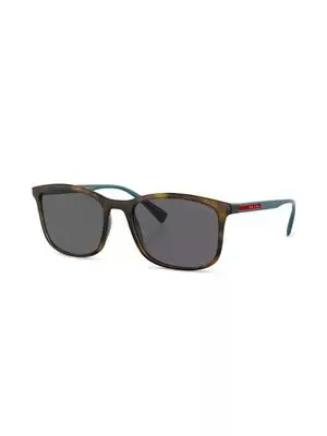 Prada Square-frame Sunglasses - Brown