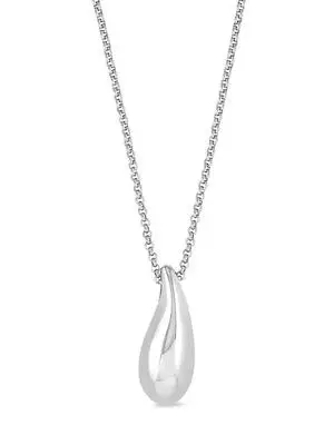 DOWER & HALL Lucky Teardrop Necklace - Silver