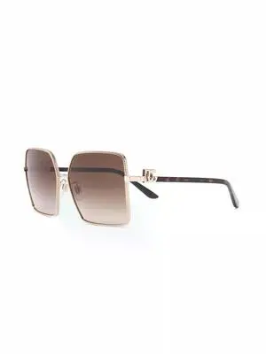 Dolce & Gabbana Grosgrain Square-frame Sunglasses