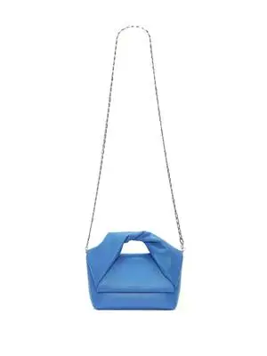 JW Anderson Twister Leather Shoulder Bag - Blue