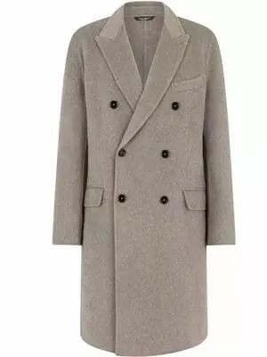 Dolce & Gabbana Double-breasted Cashmere Coat - Grey