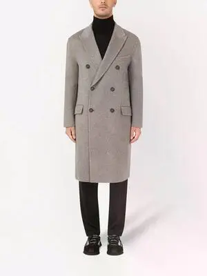 Dolce & Gabbana Double-breasted Cashmere Coat - Grey