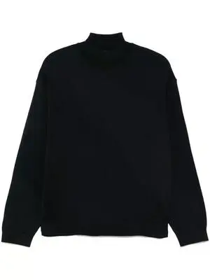 Emporio Armani Virgin Wool Mock-neck Sweater