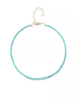 Mateo 14k Yellow Gold Round Turquoise Bracelet - Blue