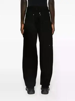 Givenchy Wide-leg Carpenter Jeans With Logo Plaque