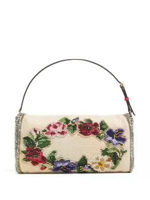 Valentino Garavani Devain Embroidered Shoulder Bag