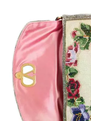 Valentino Garavani Devain Embroidered Shoulder Bag