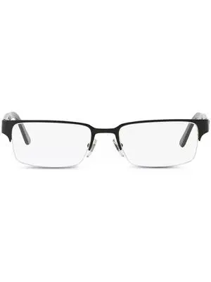 Versace VE1184 Rectangle Frame Glasses Black