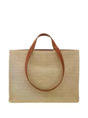 FERRAGAMO Logo-embroidered Tote Bag - Neutrals