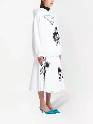 Prada Graphic-print Drawstring Hoodie