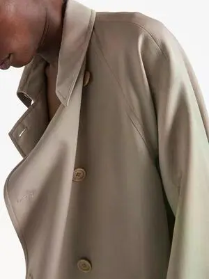 Prada Double-breasted Wool Trench Coat