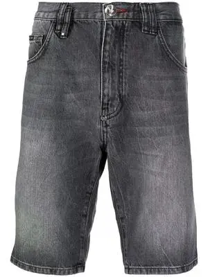 Philipp Plein Knee-length Denim Shorts