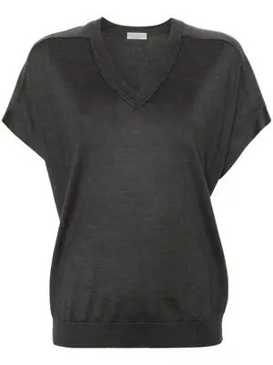 Brunello Cucinelli Crew-neck Knitted T-shirt