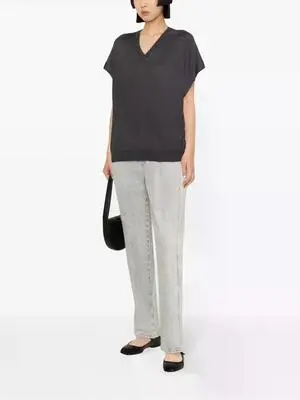 Brunello Cucinelli Crew-neck Knitted T-shirt
