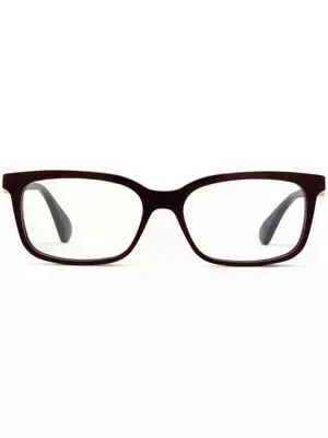 Cartier Logo-plaque Glasses - Red