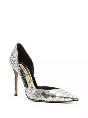 Alexandre Vauthier Crocodile-effect Leather Pumps