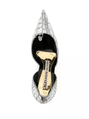 Alexandre Vauthier Crocodile-effect Leather Pumps