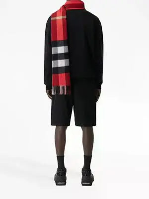 Burberry The Classic Check-pattern Fringed-trim Scarf