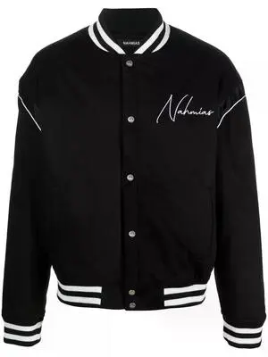 NAHMIAS Graphic-print Bomber Jacket - Black