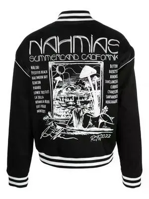 NAHMIAS Graphic-print Bomber Jacket
