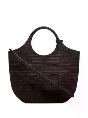 COURREGES Large Holy Embossed Tote Bag - Brown