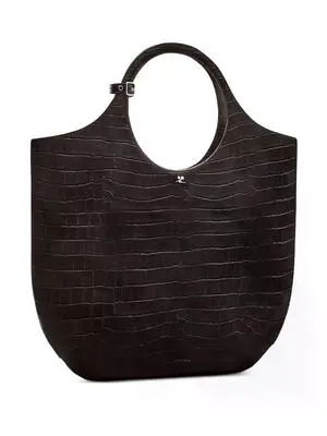 COURREGES Large Holy Embossed Tote Bag - Brown