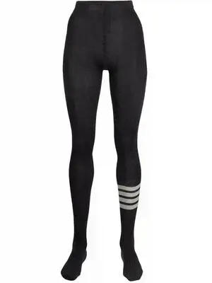 Thom Browne 4-bar Stripe Merino Tights - Grey