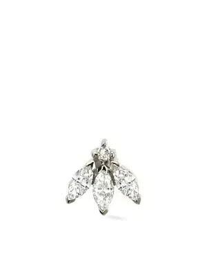 LARK & BERRY 14kt White Gold Diamond Stud Earring - Silver