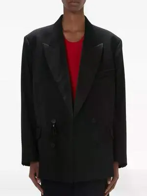 JW Anderson Double-breasted Contrasting-collar Blazer