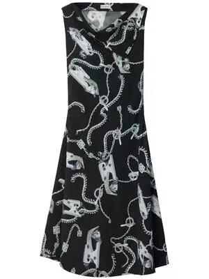 Burberry Knight Hardware Flared Dress