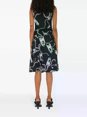 Burberry Knight Hardware Flared Dress