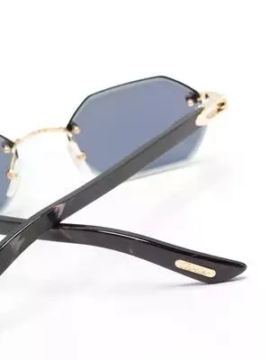 Cartier Geometric Rimless Sunglasses