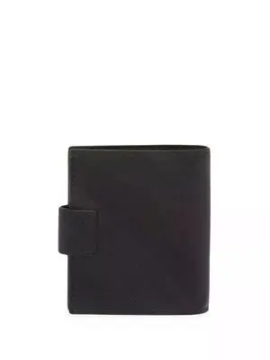Prada Saffiano Logo-plaque Wallet - Black