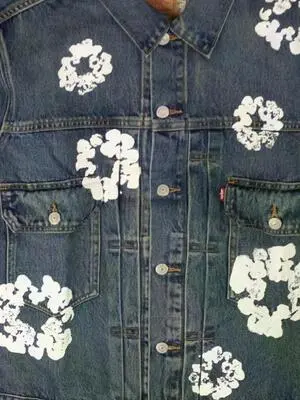 DENIM TEARS X Levi's All Over Wreath Jacket
