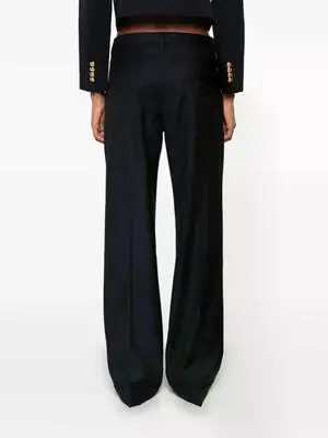 Miu Miu Cuffed Virgin Wool Tailored Trousers