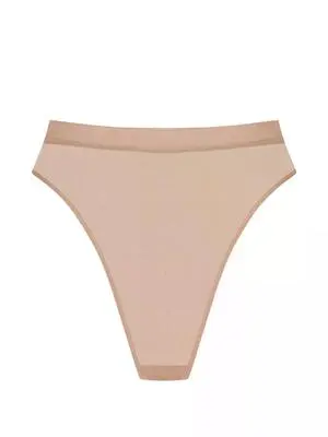 MAISON CLOSE Corps À Corps Mesh Thong - Neutrals
