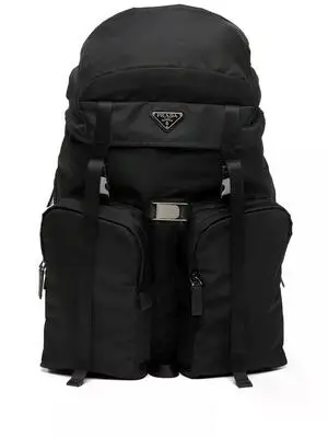 Prada Re-nylon Multi-pocket Backpack - Black