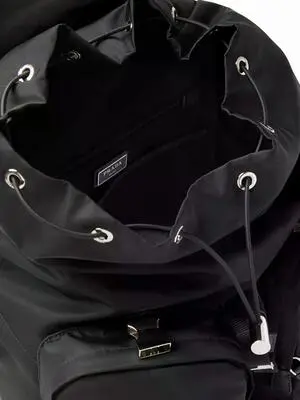 Prada Re-nylon Multi-pocket Backpack - Black