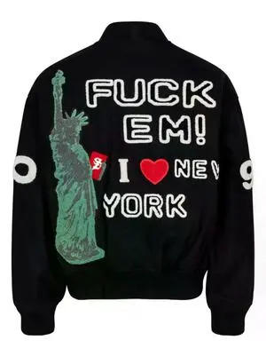 Supreme Tourist Varsity Jacket - Black