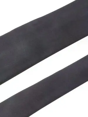 Prada Pointed Satin Tie - Grey