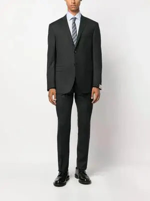 Corneliani Single-breasted Wool Suit - Grey