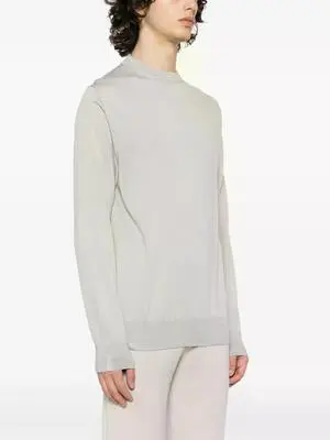 Eleventy Crew Neck Wool-silk Blend Jumper
