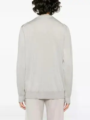 Eleventy Crew Neck Wool-silk Blend Jumper