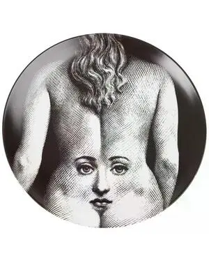 FORNASETTI Plate - Black